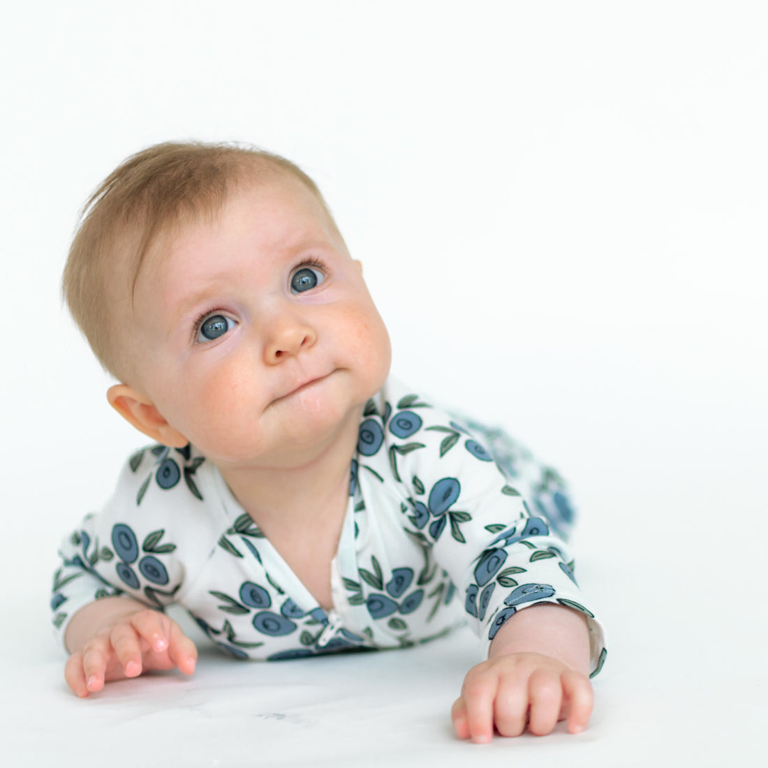 Blueberry Baby Zip Romper Outfit Long Sleeve One Piece Romper – Bright ...